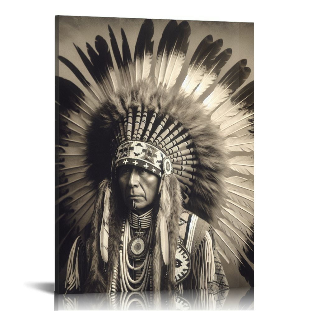 Nawypu Sitting Bull Native American Indian Lakota Sioux Chief Poster ...