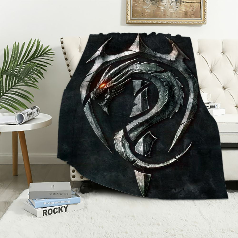 Nawypu Skyrim Dragon Emblem Lightweight Throw Blanket - Walmart.com