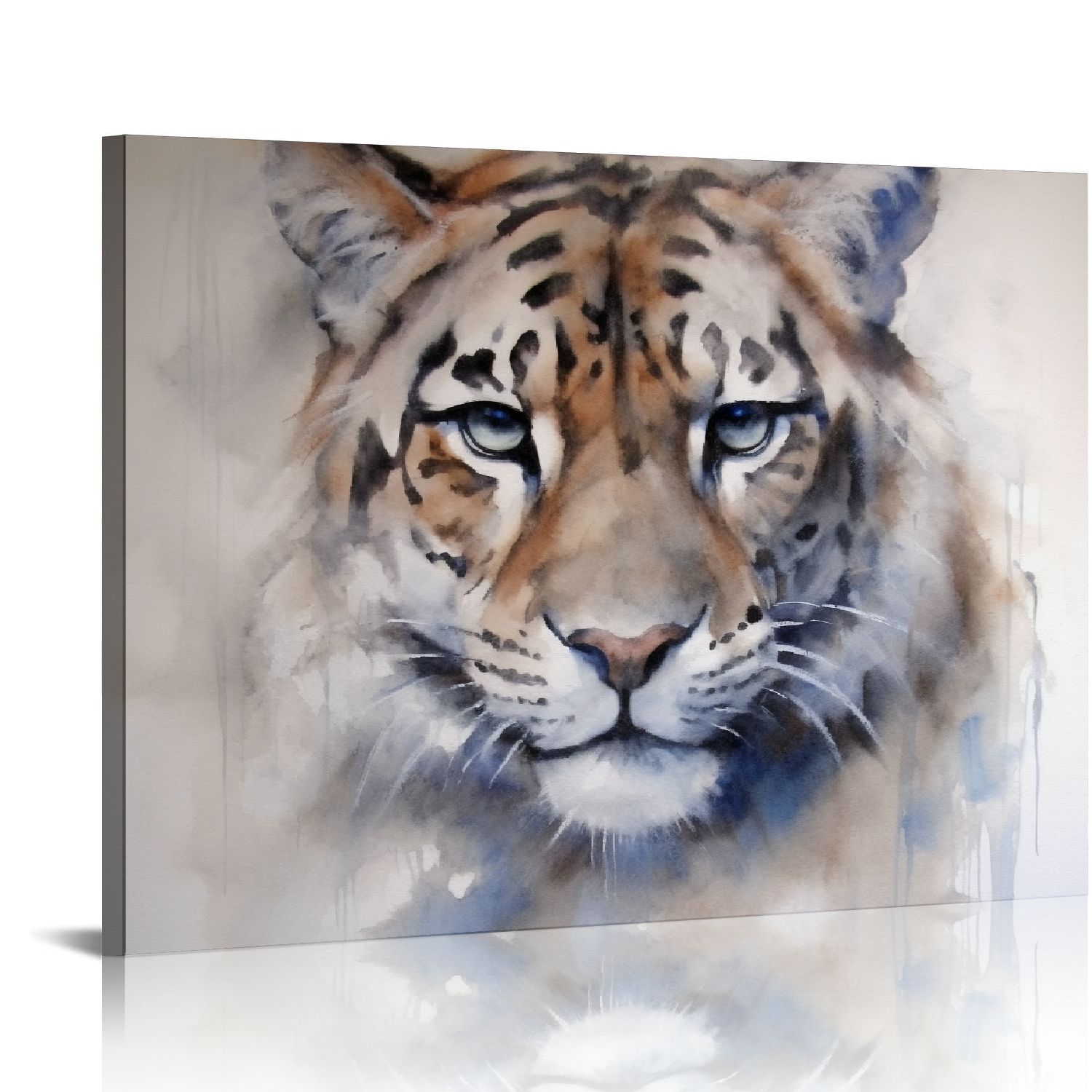 Nawypu 'Snow Leopard Stare' by Robert Campbell, Canvas Wall Art ...