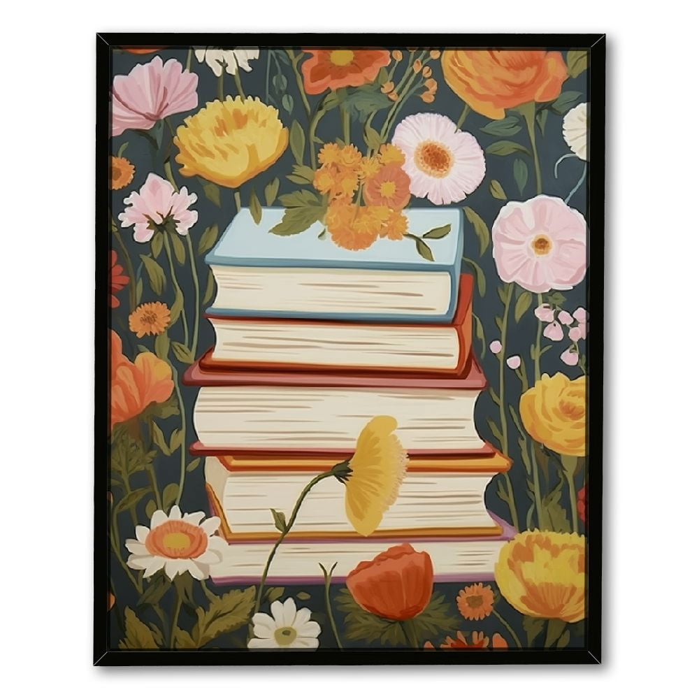 Nawypu So Many Books Too Little Time Wall Art Book Quote Painting ...