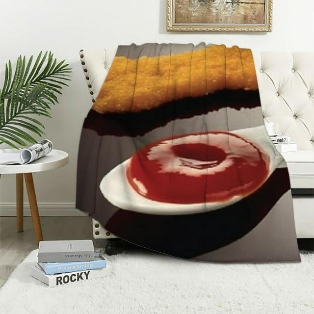 Nawypu Soft Chicken Nugget Blanket Lightweight Plush Flannel Food ...