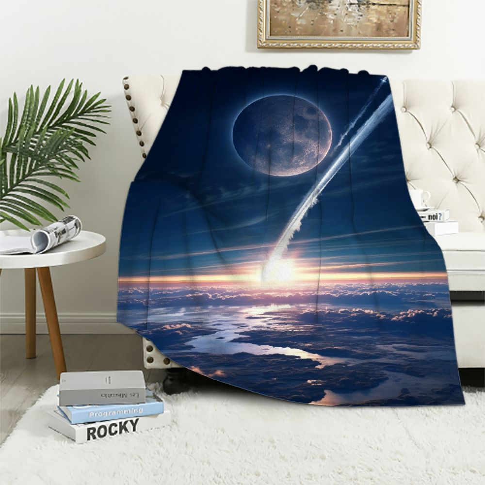 Nawypu Soft Cozy Throw Blanket for Couch, Outer Space Artwork for ...
