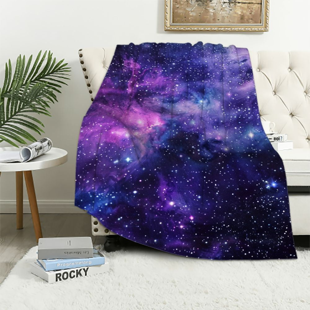 ONETECH Space Throw Blanket, Galaxy Universe Starry Night Sky Nebula ...