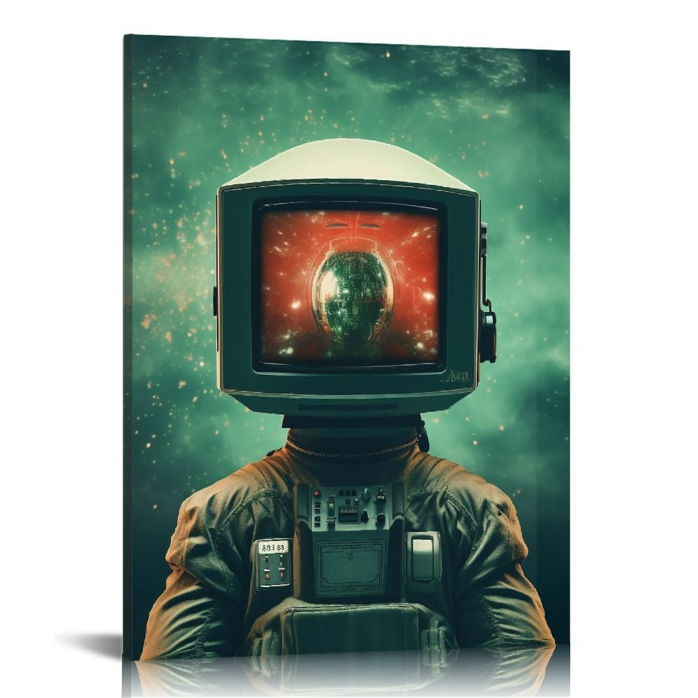 Nawypu Space Wall Art Banksy Astronaut Pictures Wall Decor Street ...