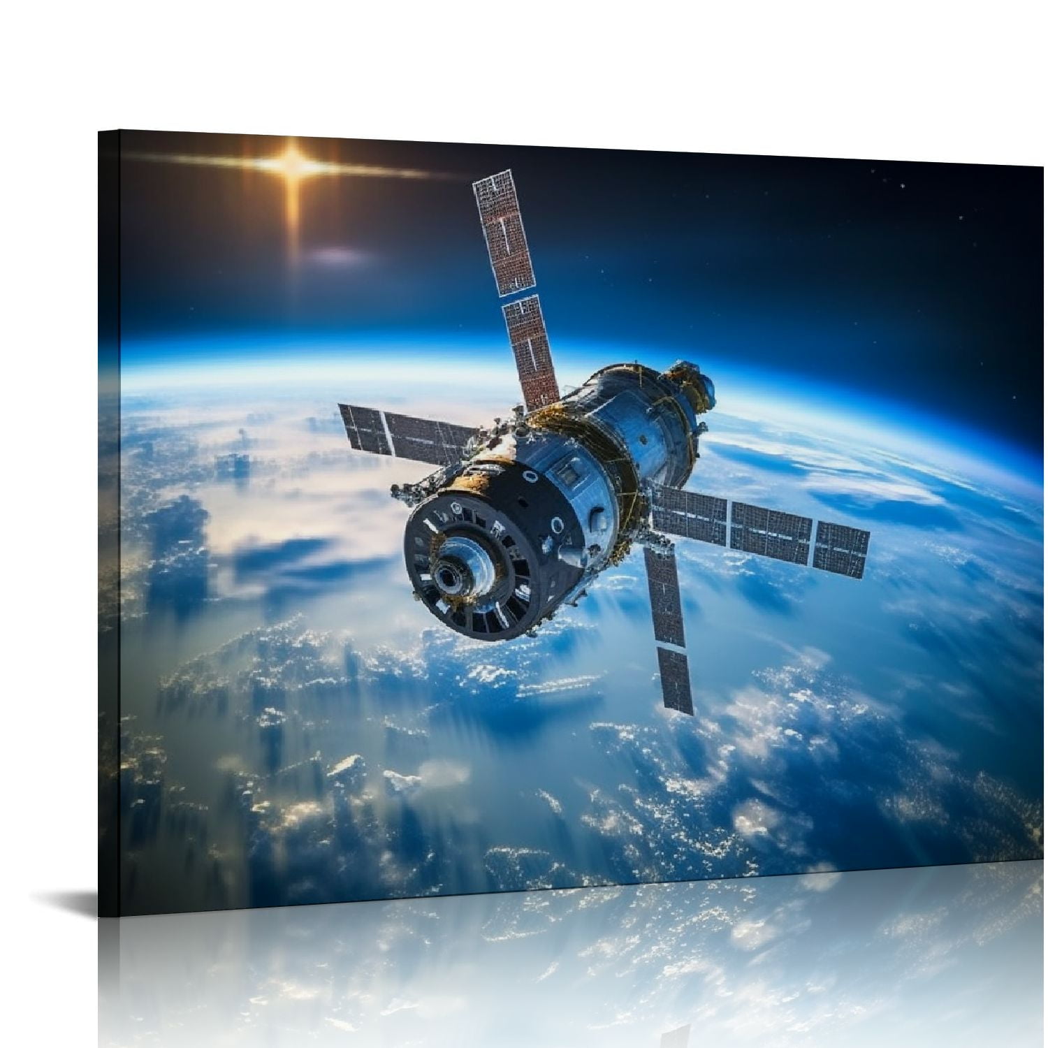 Nawypu Spacecraft Spaceship Open Space Russia Wall Art Canvas Prints ...