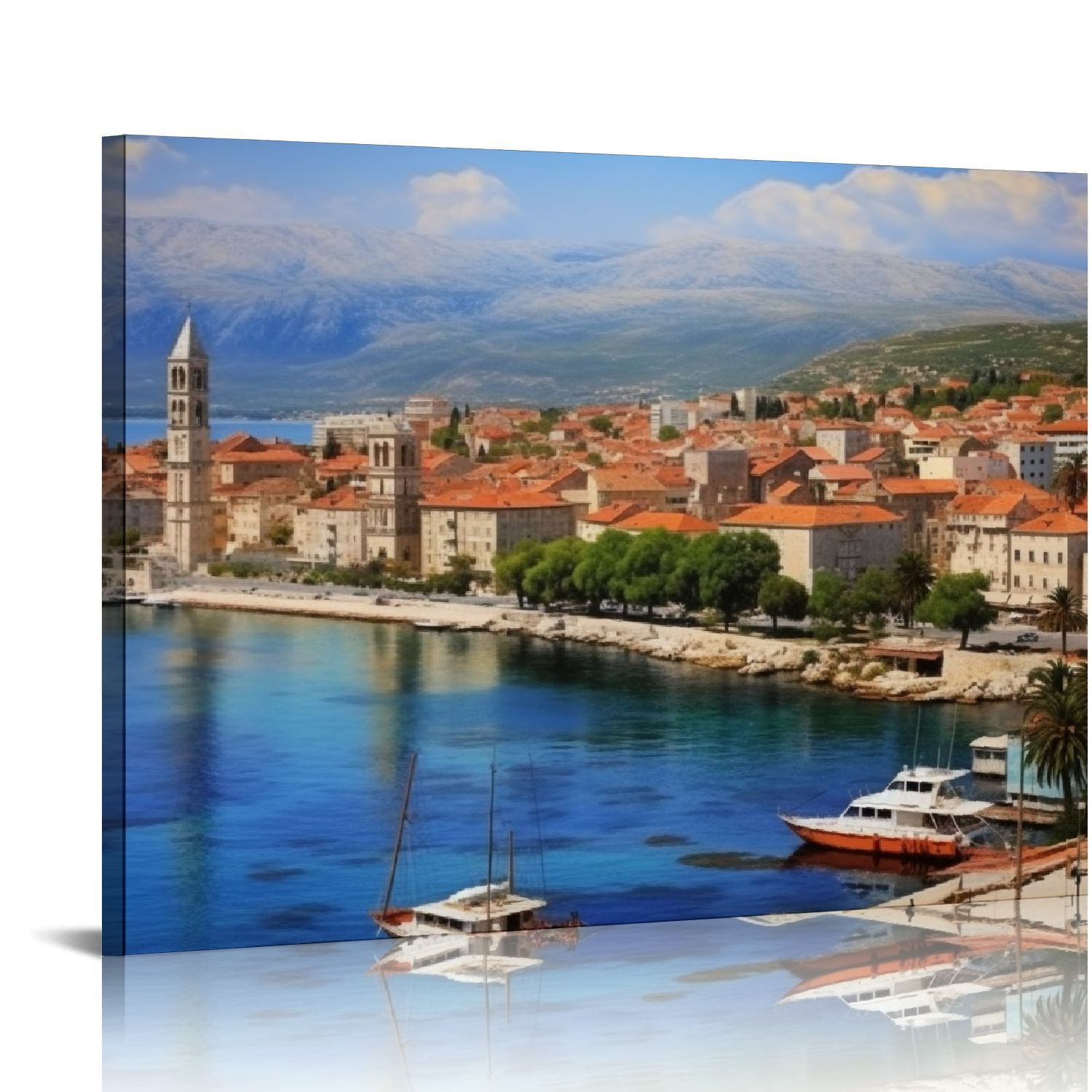 Nawypu Split Coast Croatia Pictures Canvas Wall Art Landscape Poster ...