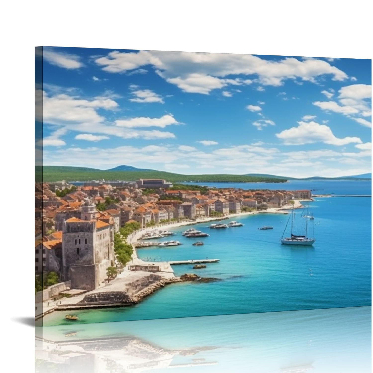Nawypu Split Coast Croatia Pictures Wall Decor Canvas Wall Art ...