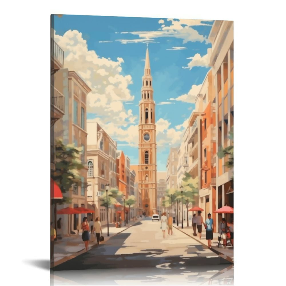 Nawypu Split Croatia Vintage Travel Posters Wall Decor Painting Canvas ...