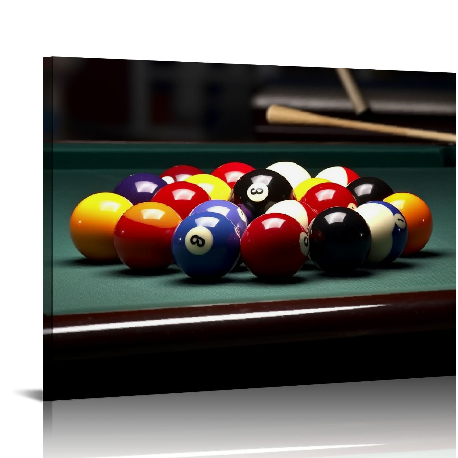 Nawypu Sport Canvas Wall Art Playing Pool Table Billiard Balls Pictures ...