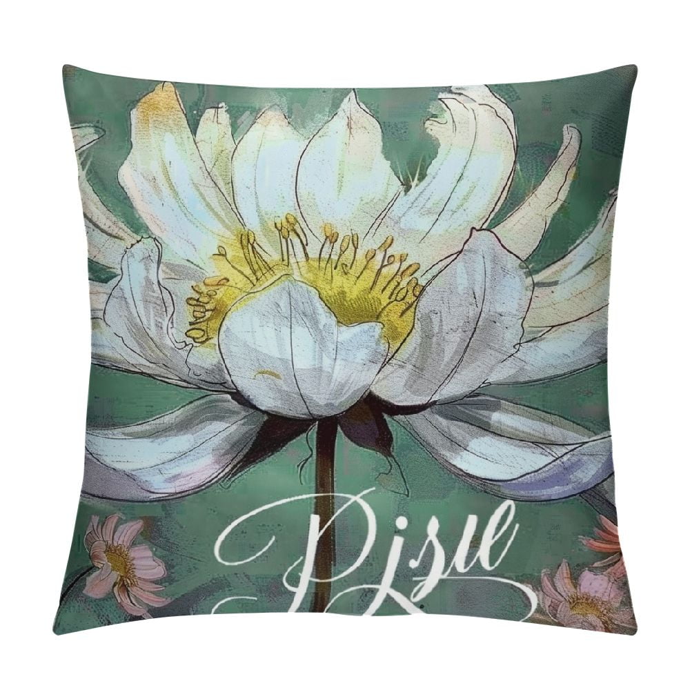 Nawypu Spring Pillow Cover Daisy Bloom Decorations Seasonal Farmhouse ...