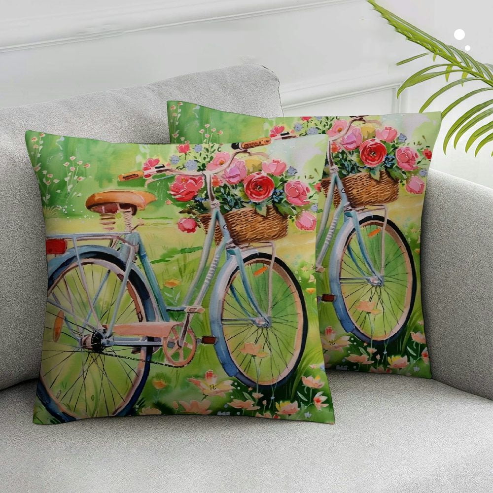 Nawypu Spring Throw Pillow Covers Soft Spring Summer Floral Decorative ...