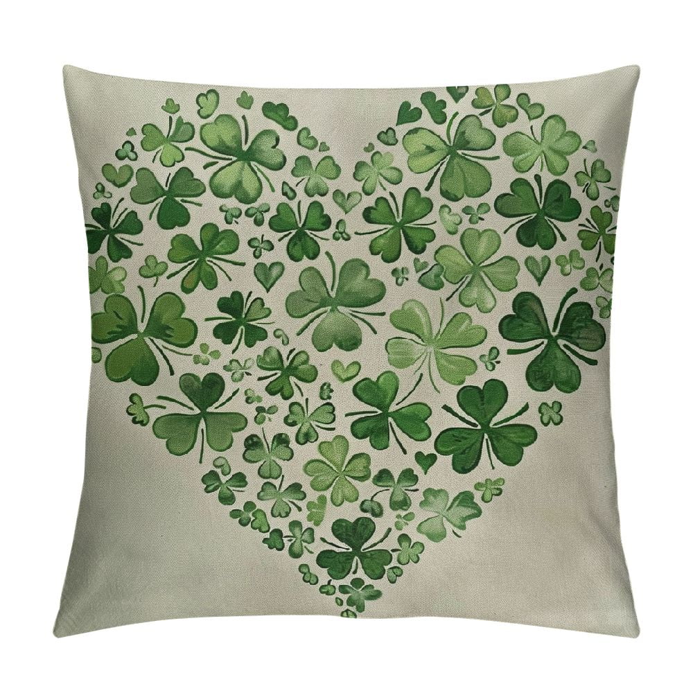 TIAOTIAOHOU St Patricks Day Pillow Covers Lucky Charms Pillow Case ...
