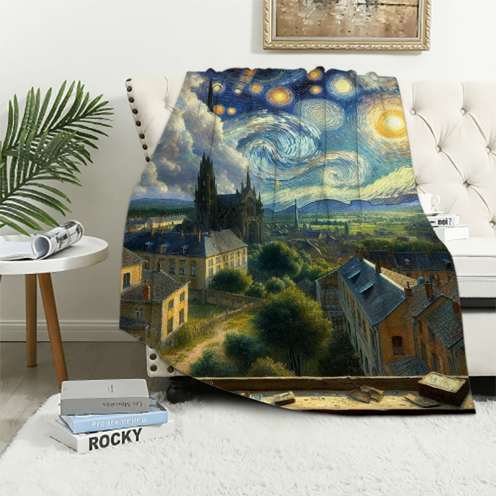 Nawypu Starry Night XL Blanket Throw Woven from Cotton - Walmart.com