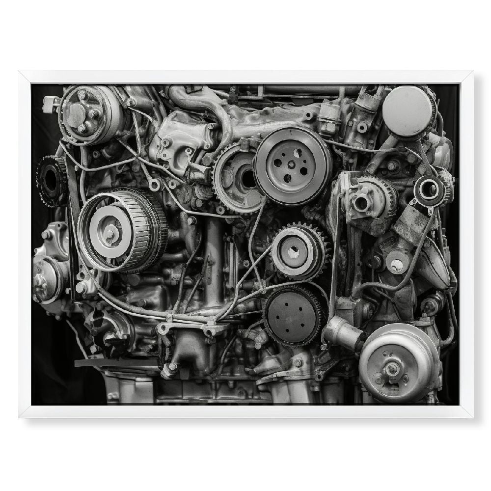 Nawypu Steampunk Canvas Wall Art Industrial Pictures Artwork for Mens ...