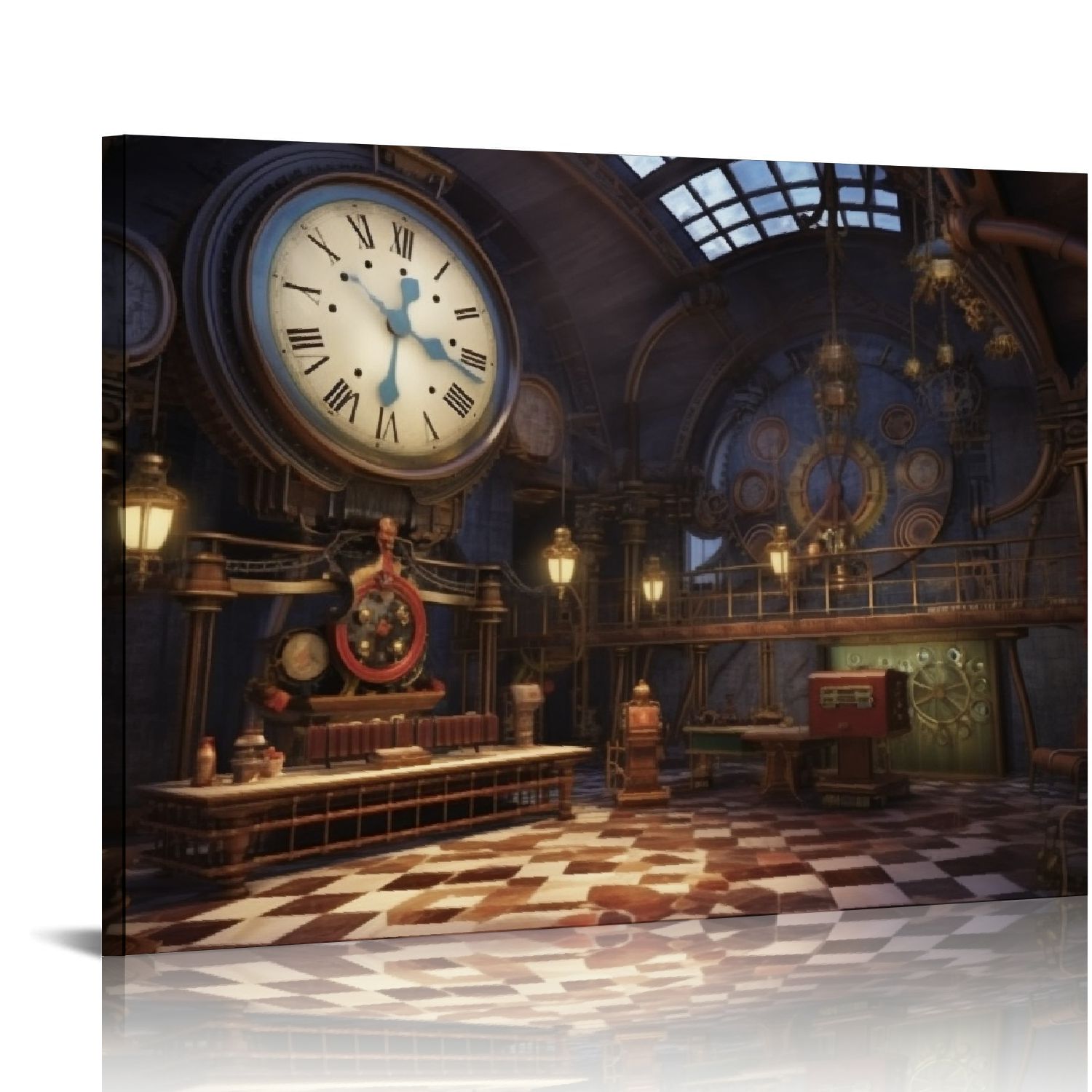 Nawypu Steampunk Lab Poster Canvas Wall Art Decoration Prints for ...