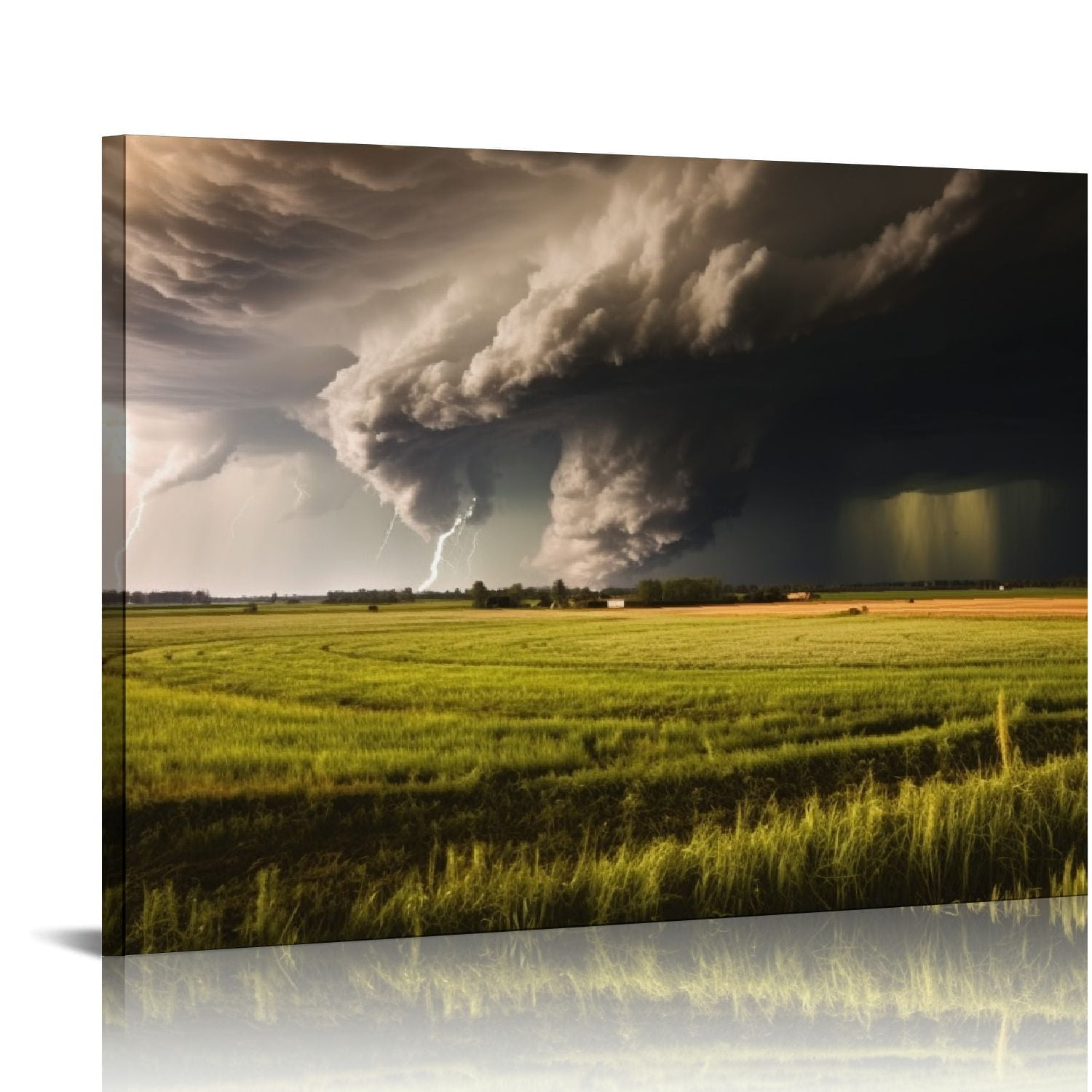 Nawypu Storm Photography Canvas Wall Art - Gallery Wrap of a Tornado ...