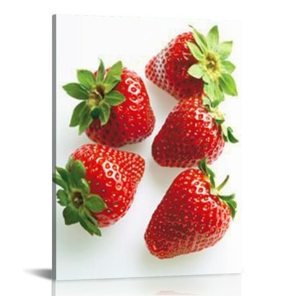 Nawypu Strawberry Fruits Wall Artwork Paintings,Colorful Fruits Canvas ...