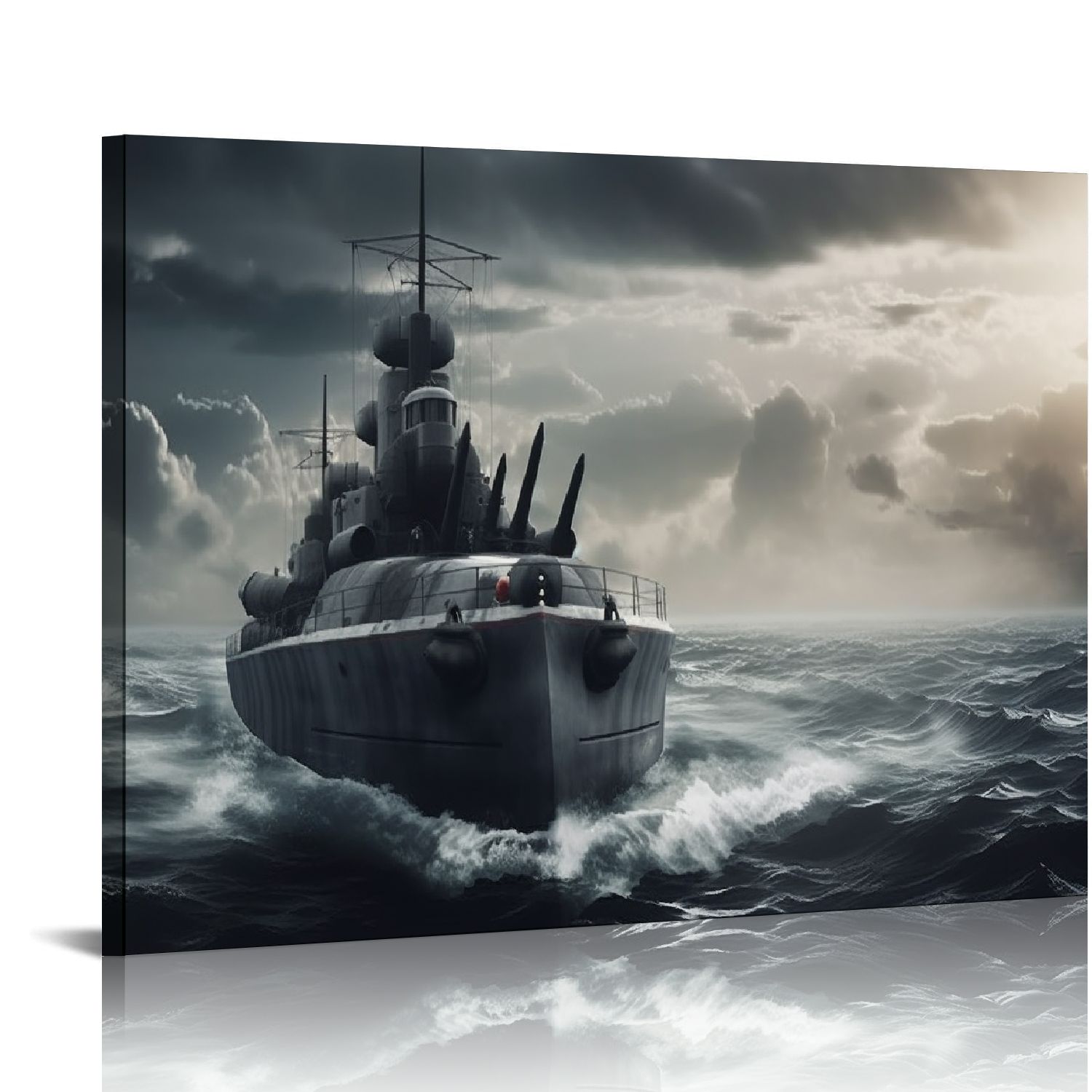 Nawypu Submarine Ship Military Poster Office Canvas Classroom Wall Art ...