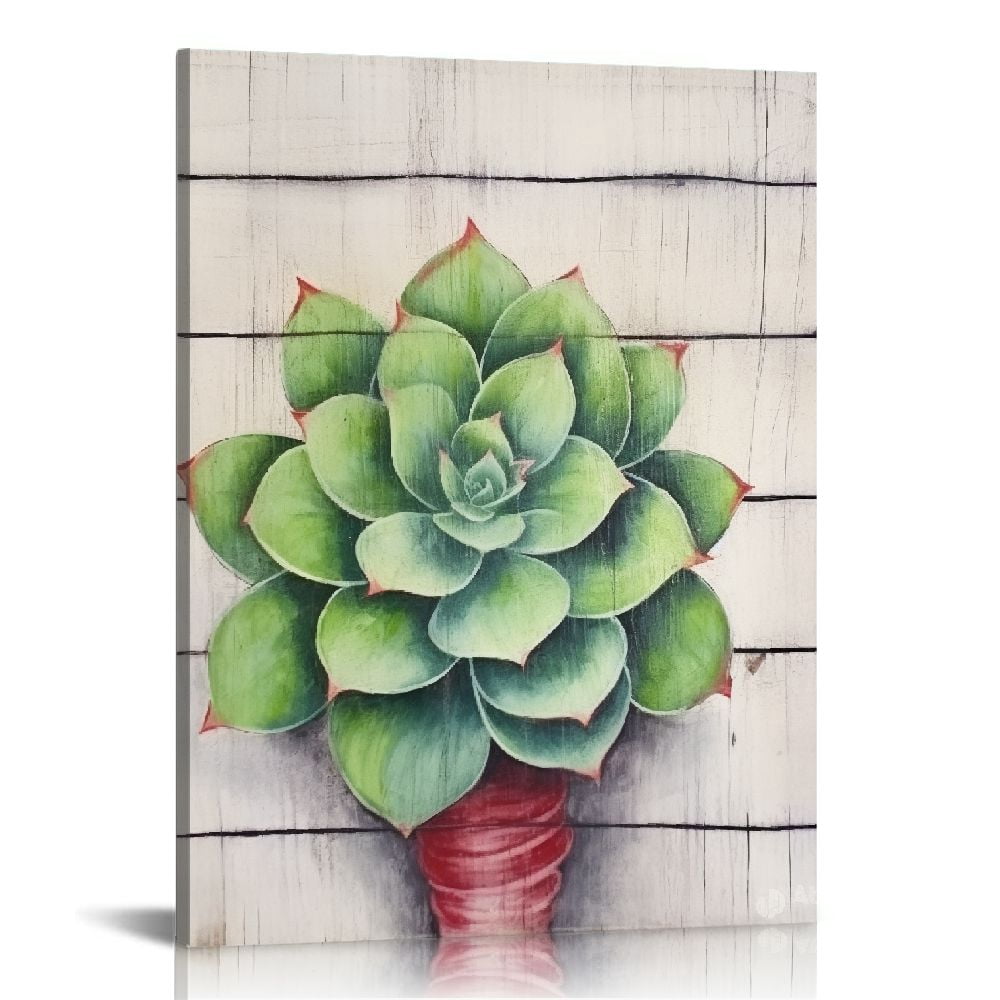 Nawypu Succulent Wall Art for Living Room Bathroom Wall Decor ...