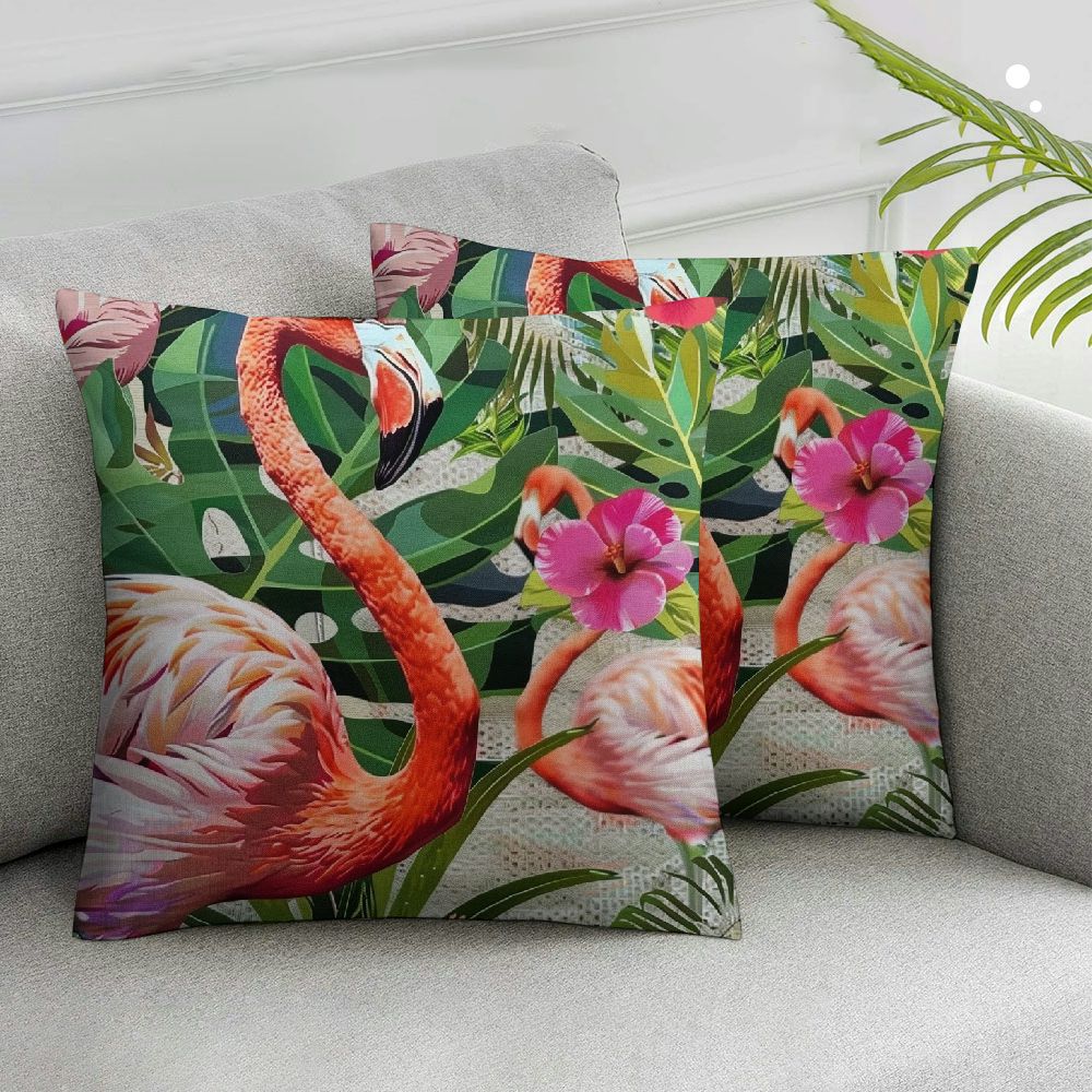 Jiayy Summer Season Decorative Throw Pillow Covers Cute Animal Vintage ...