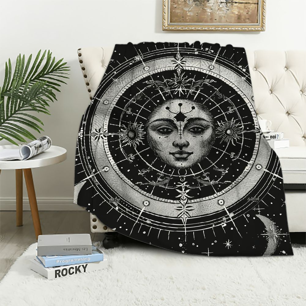 Nawypu Sun and Moon Blanket Gifts for Women Mom, Space Psychedelic ...