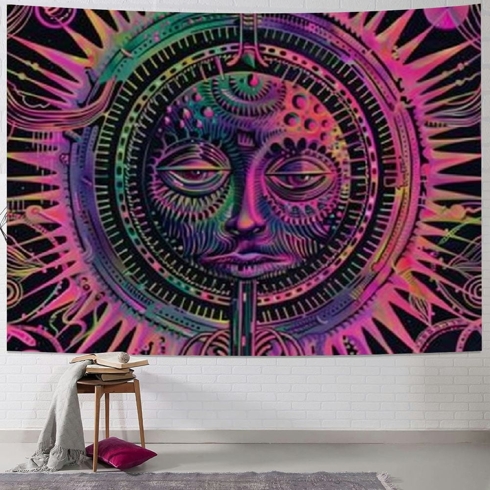 Nawypu Sun Tapestry Hippie Chakra Celestial Mandala Tapestry for ...