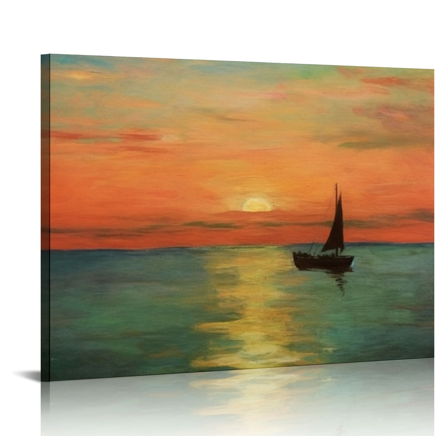 Nawypu Sunrise Over The Eastern Sea by Fujishima Takeji, 30x47-Inch ...