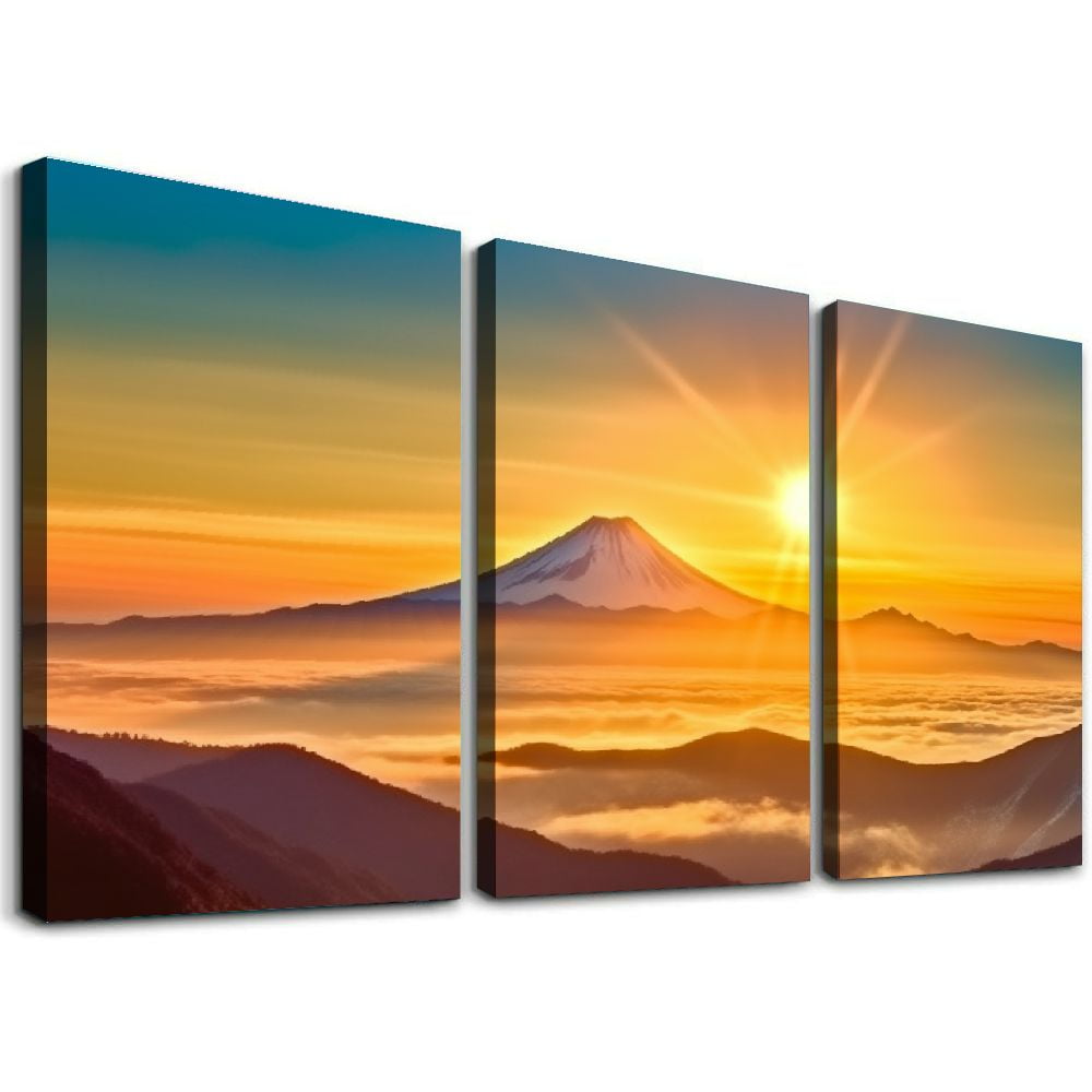Nawypu Sunrise Wall Art Sunrise Prints Wall Painting On Canvas ...