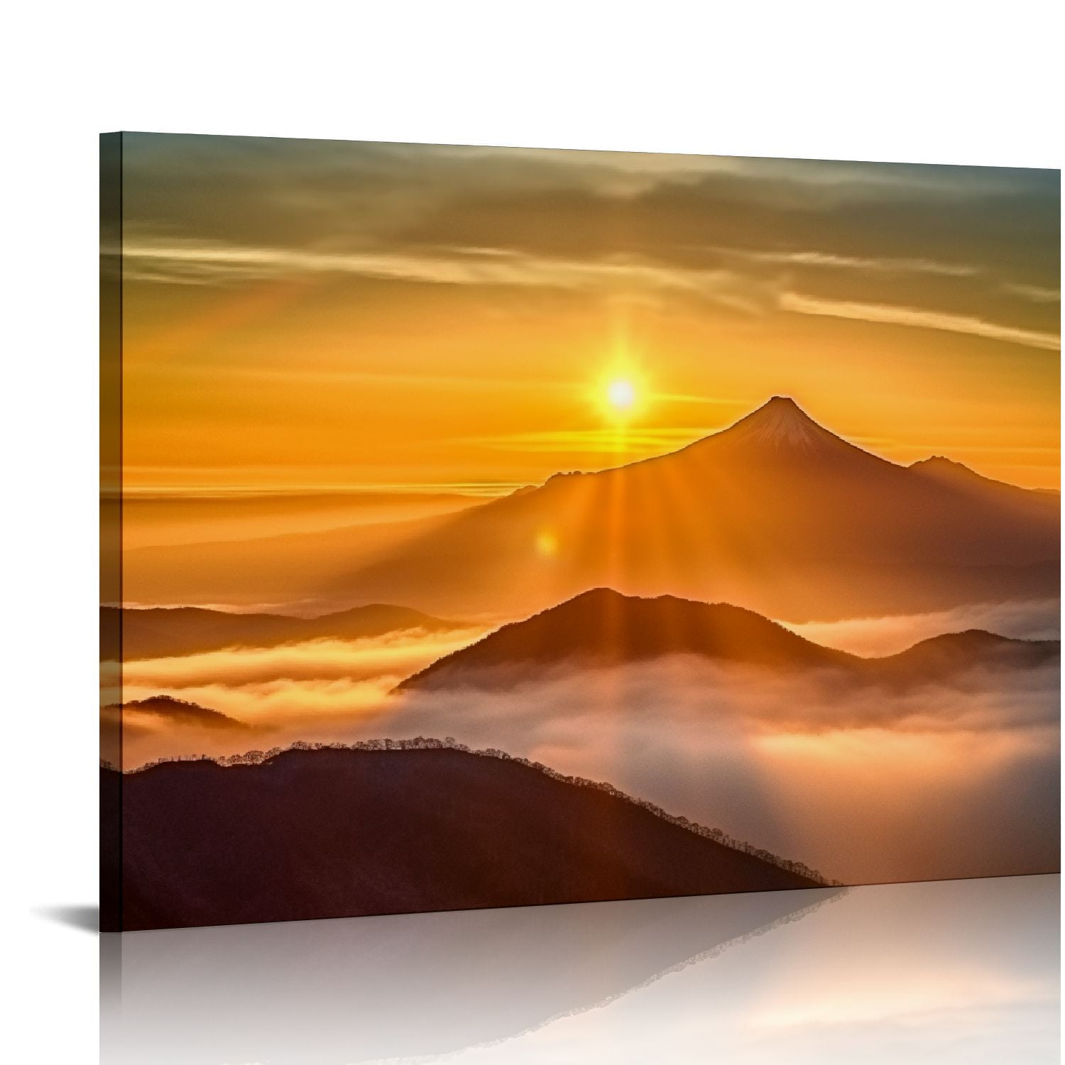 Nawypu Sunrise Wall Art Sunrise Prints Wall Painting On Canvas ...