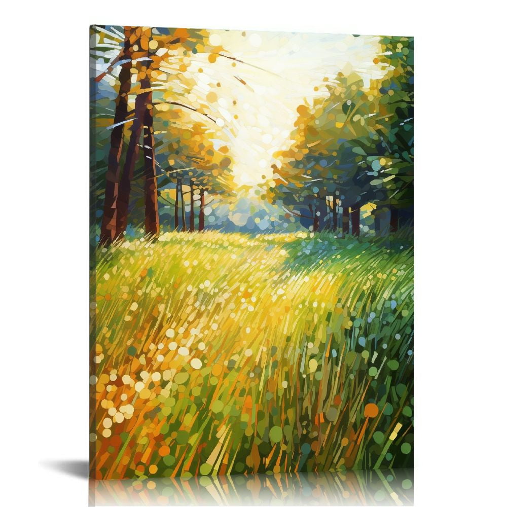 Nawypu Sunset Cannabis Field Wall Art Canvas Prints Marijuana Plants ...