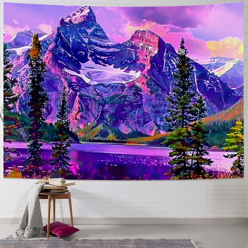 Nawypu Sunset Mountain Lake Tapestry Forest Tree Nature Landscape ...