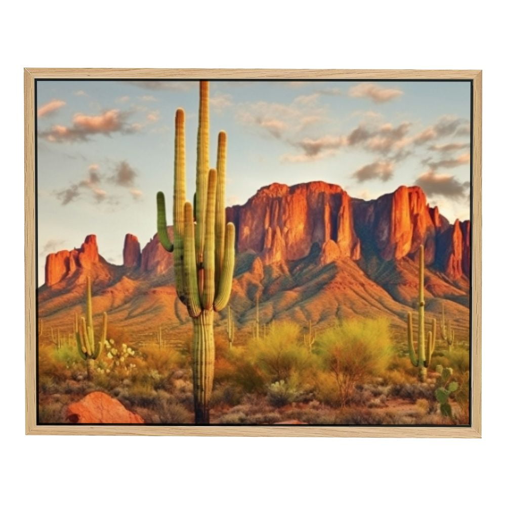 Nawypu Superstition Mountains Sunset Wall Art Arizona Western Desert ...