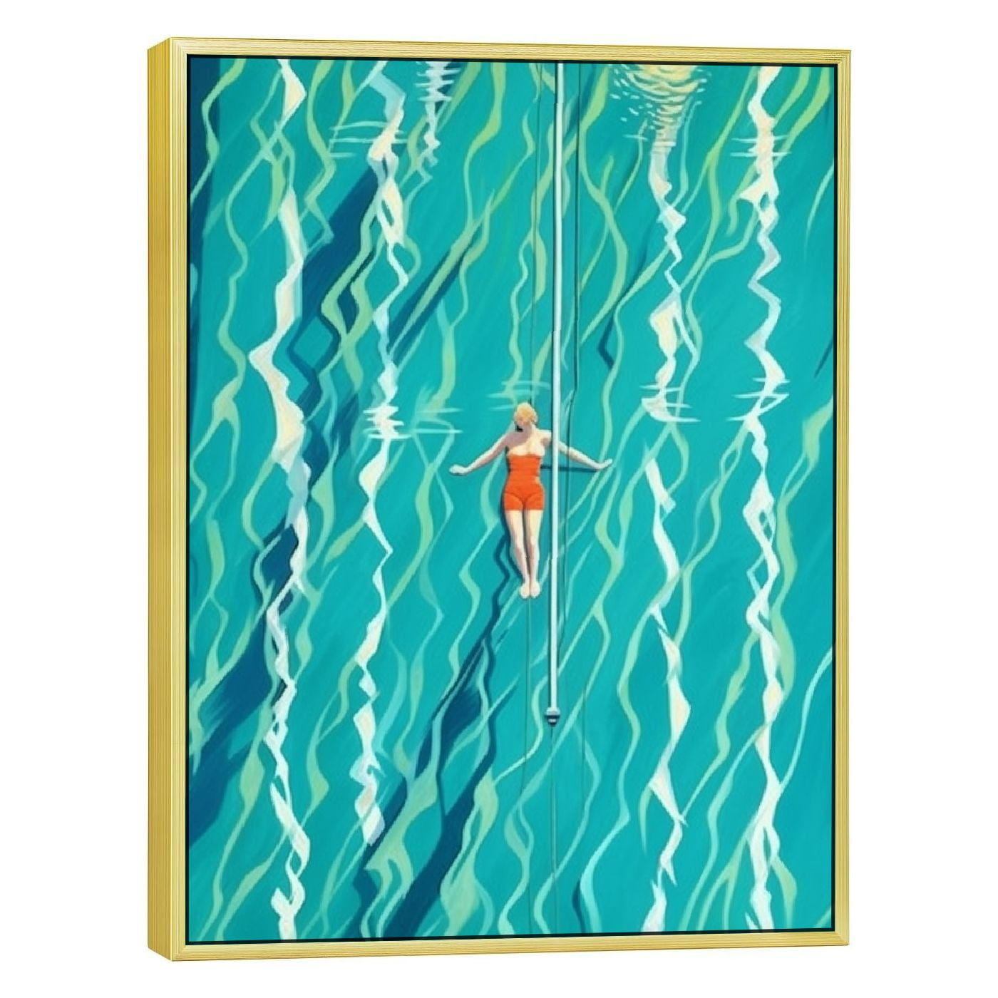 Nawypu Swimming Pool Wall Art Canvas Poster Wall Art Decor Print ...