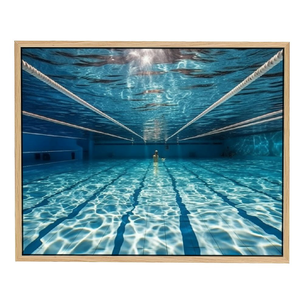 Nawypu Swimming Wall Art, Swimming Pool Canvas Print, Swimming Gifts ...