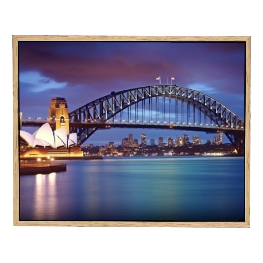 Nawypu Sydney Cityscape Canvas Art- Opera House Skyline Cityscape ...