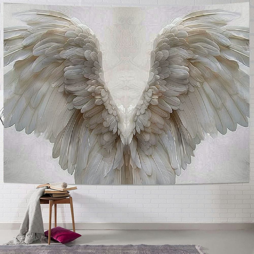 Nawypu Tapestry Wall Hanging Macro Angel Purity Pretty Natural Wings ...
