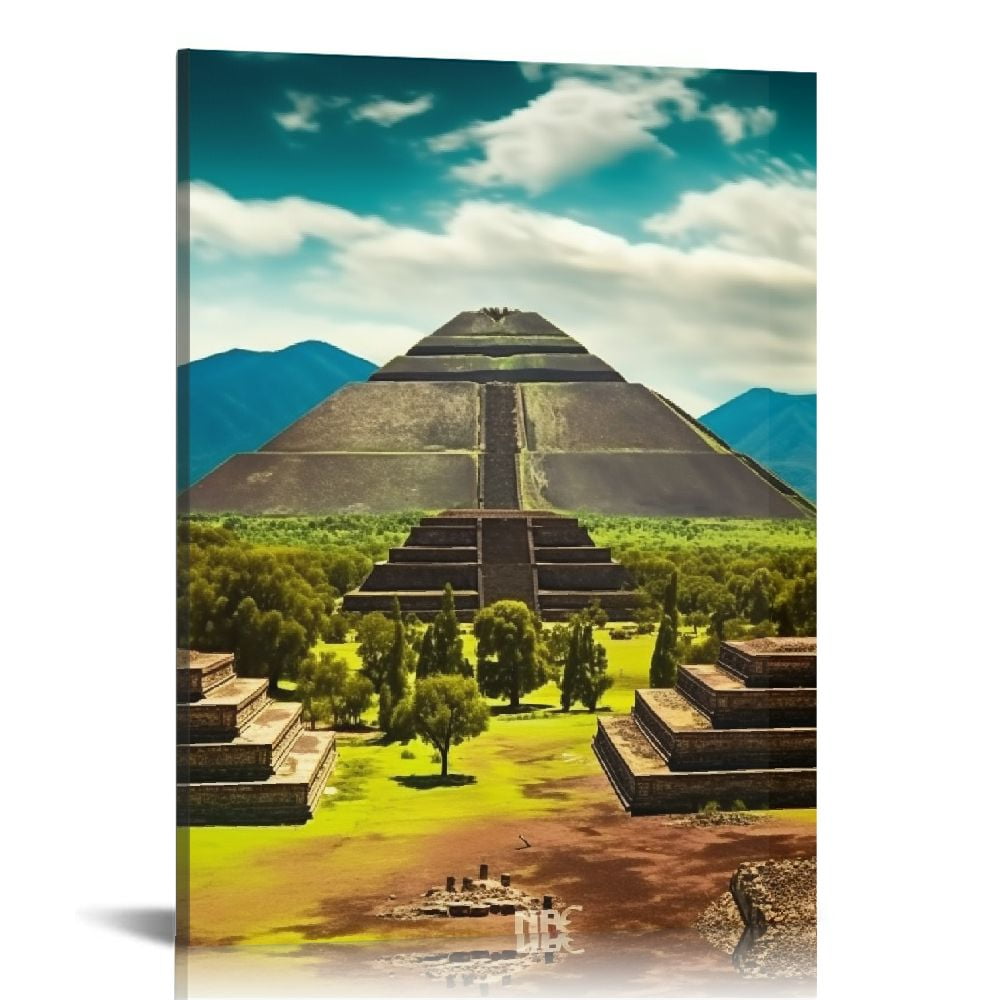 Nawypu Teotihuacan Pictures for Living Room Old Ruins of The Aztec ...