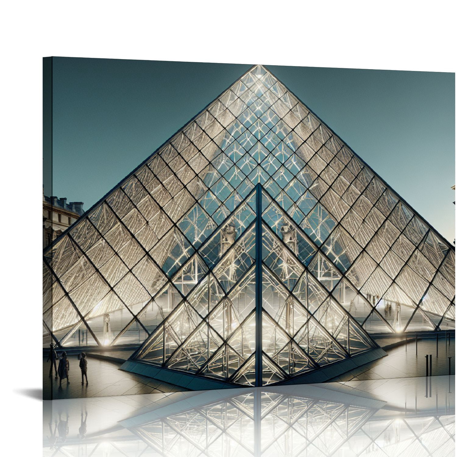 Nawypu The Louvre Museum Wall Art Paris Poster Prints on Canvas 3 ...