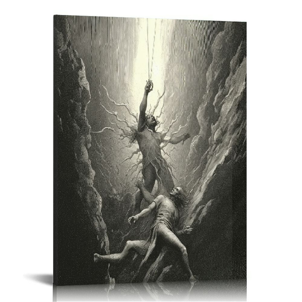 Awypu The Mouth Of Hell Engraving Canvas Poster Wall Art Decor Print ...