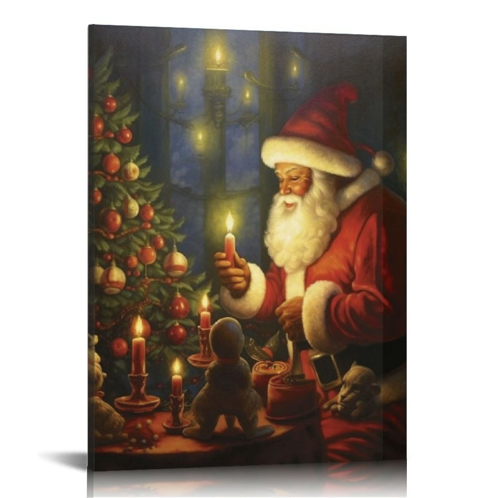 Nawypu The Santa Claus Canvas Art Poster And Wall Art Picture Print ...