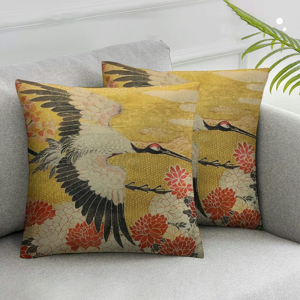 Nawypu Throw Pillow Cover Beautiful Kimono of Japan Square Pillowcases ...