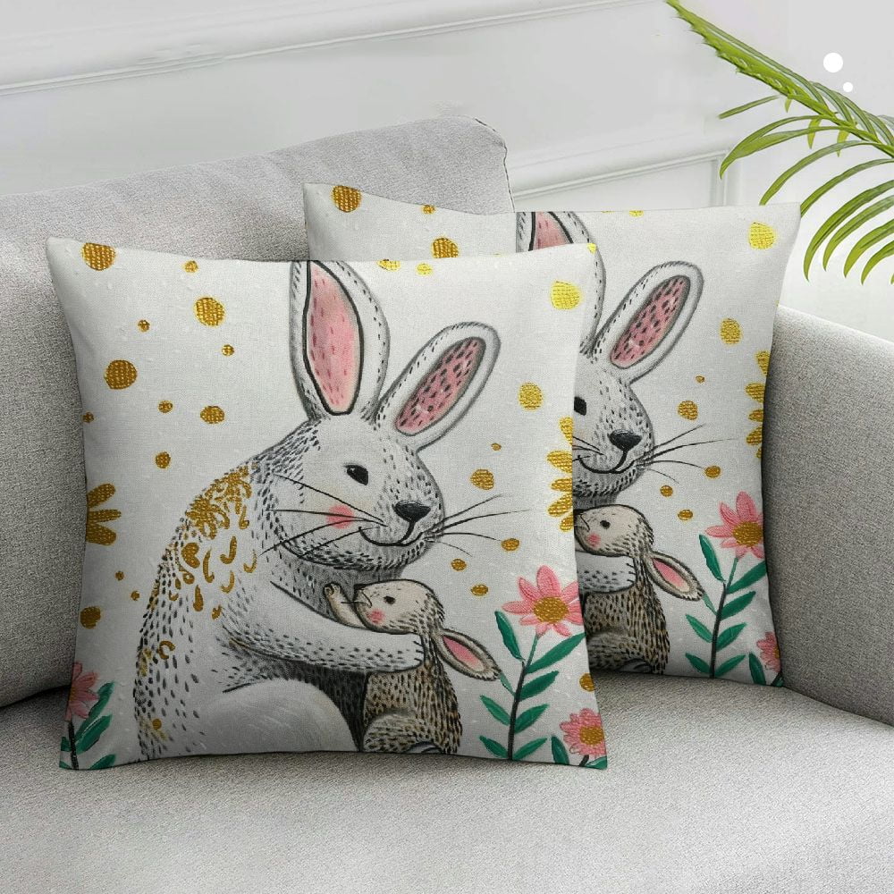 Nawypu Throw Pillow Cover Cute Cartoon Kangaroo Rectangular Sofa Pillow ...
