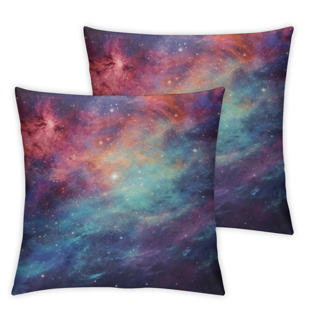 Nawypu Throw Pillow Cover Space Nebula Universe Pattern Retro Galaxy ...