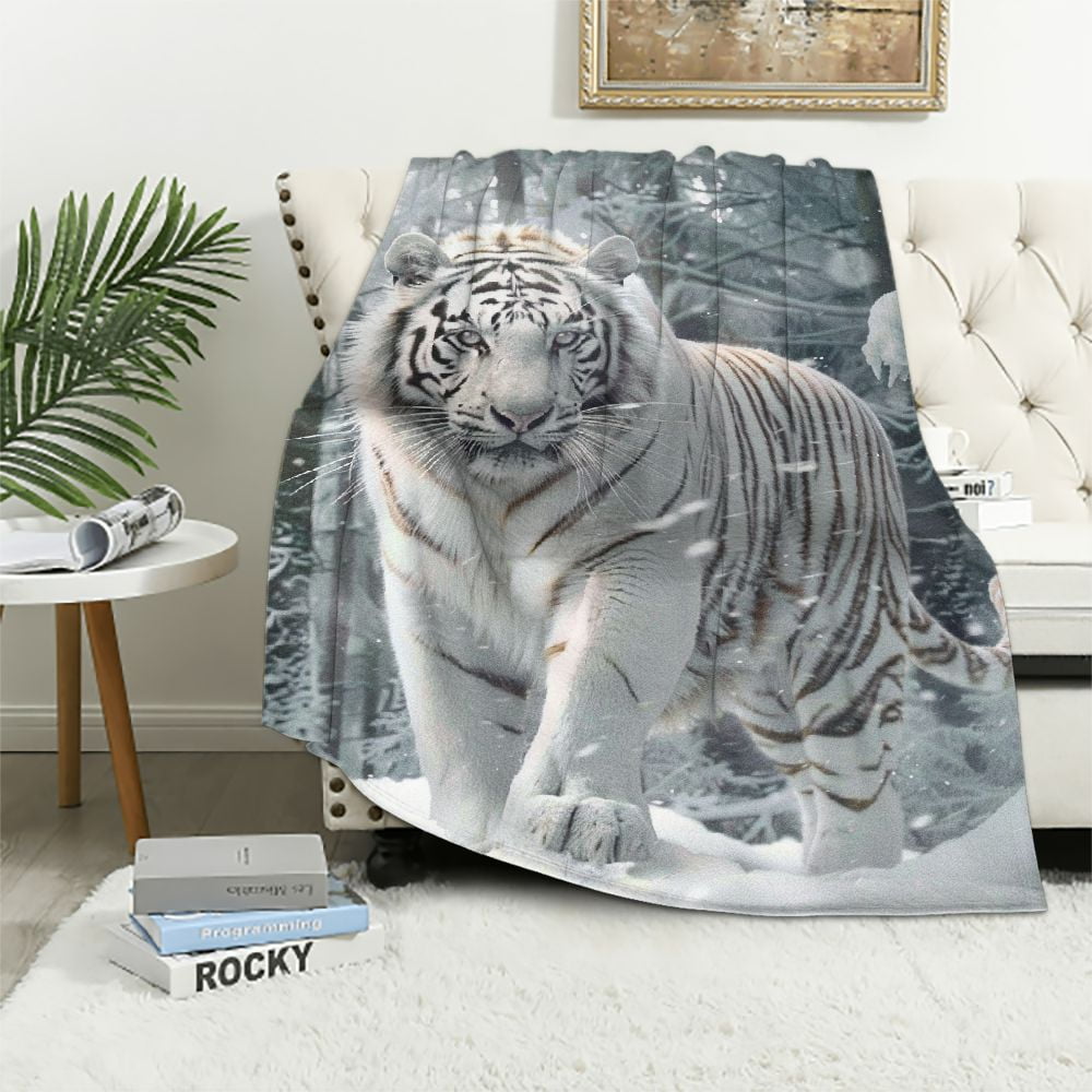 Nawypu Tiger Blanket, Throw Blanket for Kids Girls, Fuzzy Soft Blanket ...