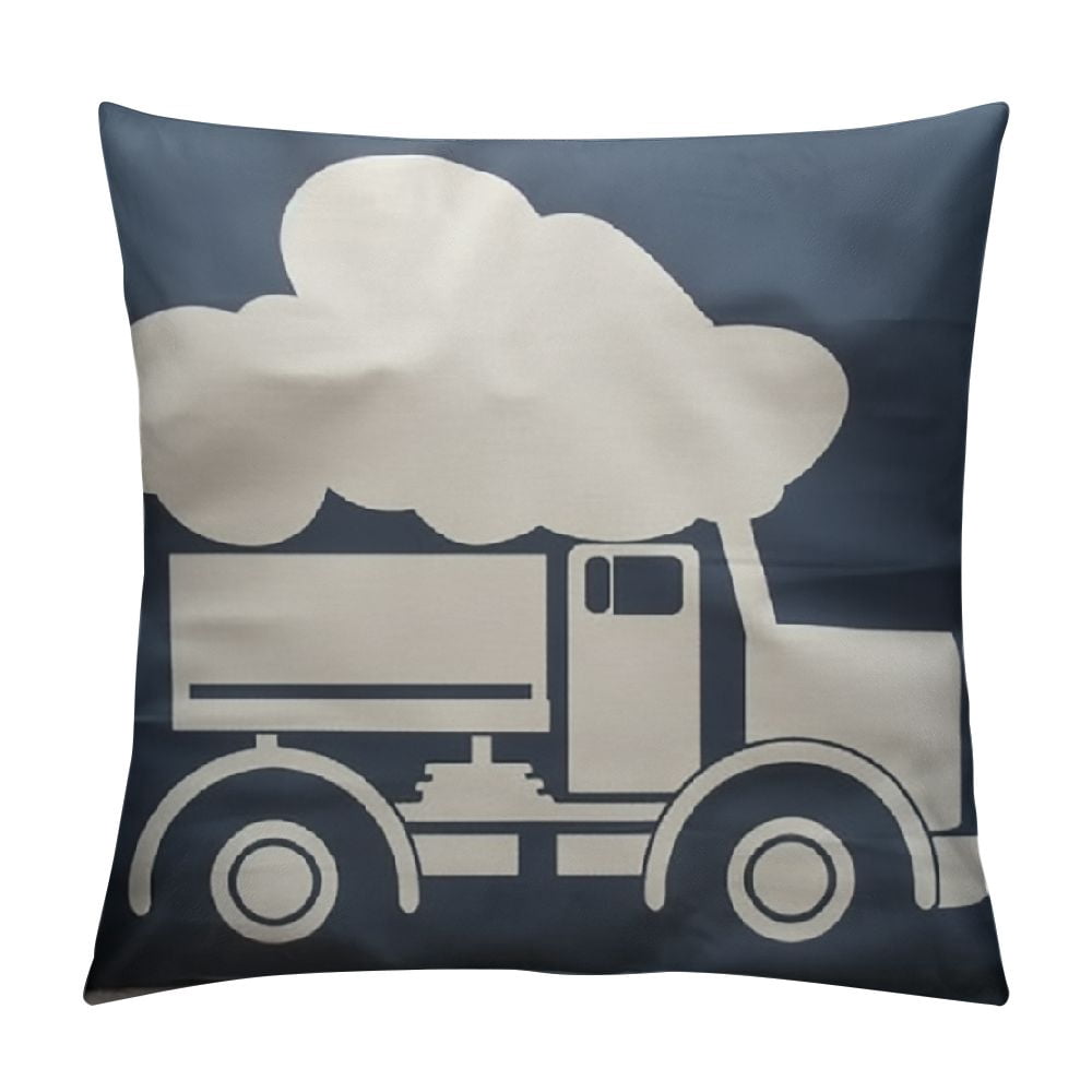 WERPE Tractor Throw Pillow Cover Clip Art Agriculture Equipment Farm ...