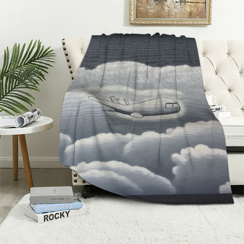 Nawypu Travel Blanket Airplane Blanket, Plane Blanket Compact Packable ...