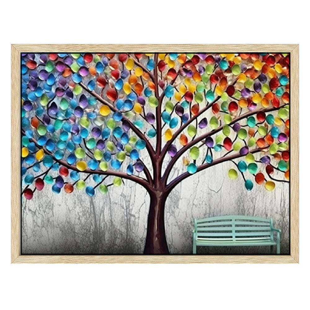 Nawypu Tree of Life Wall Art Abstract Colorful Tree Canvas Prints Large ...