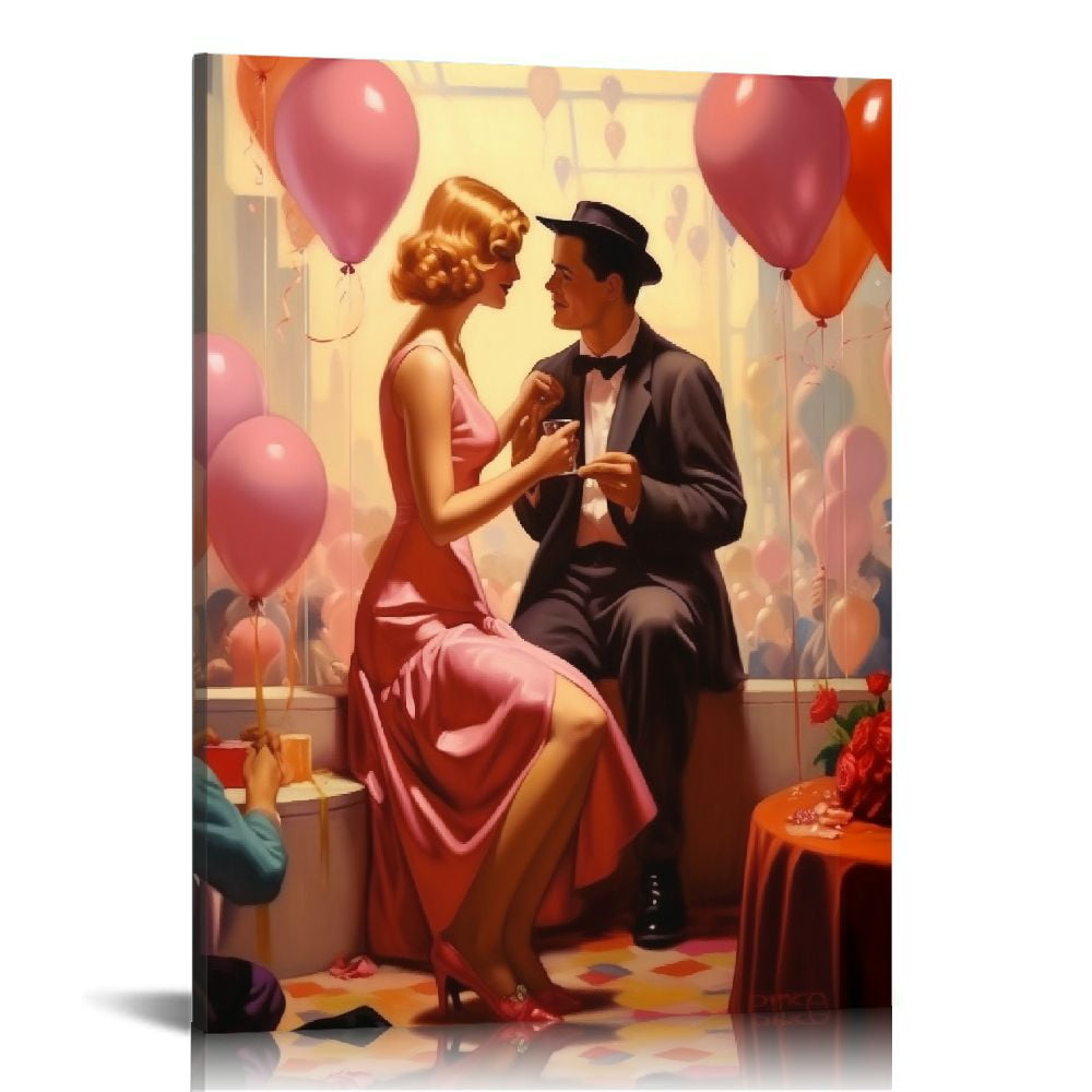 Nawypu Trendy Party Decor Valentines Day Wall Art Poster Funky Room ...