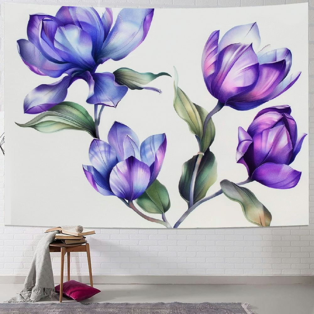 Nawypu Tulip Flower Tapestry for Living Room Dorm Home Outdoor Decor ...