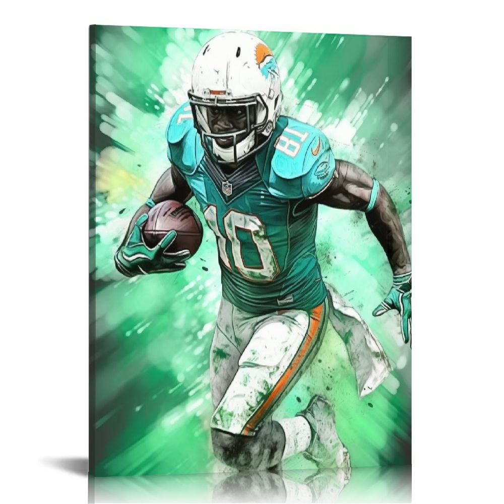 Nawypu Tyreek Hill Poster Canvas Poster Wall Art Decor Print Picture ...